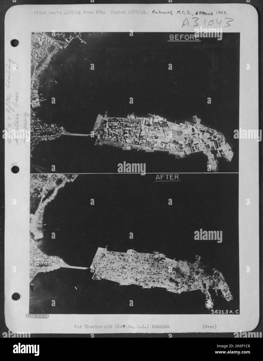 CAVITE BOMBED--(BEFORE) Cavite, P.I. a naval and seaplane base in ...