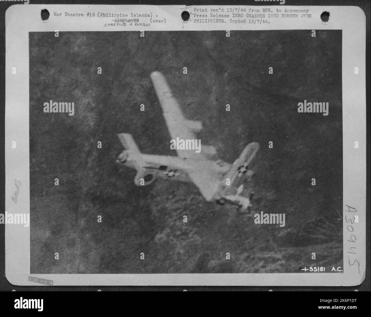 Photographed at the moment of impact, this dramatic combat picture was ...