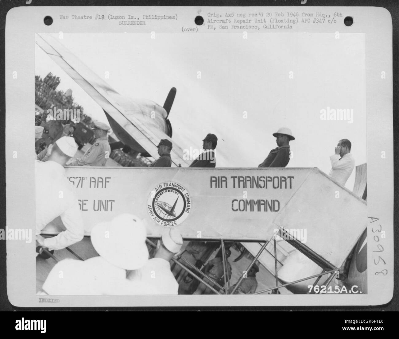 A Jap envoy lands at Nichols Field, Luzon Island, Philippines to ...