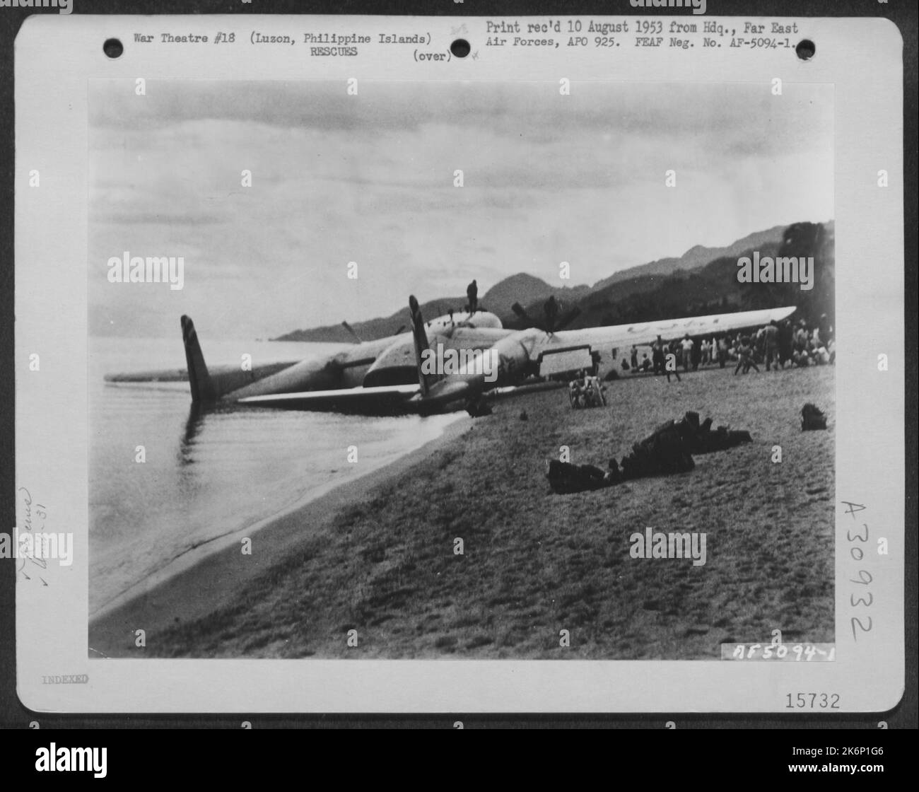 CLARK AFB, PHILIPPINES--After a perfect crash landing, a U.S. Air ...