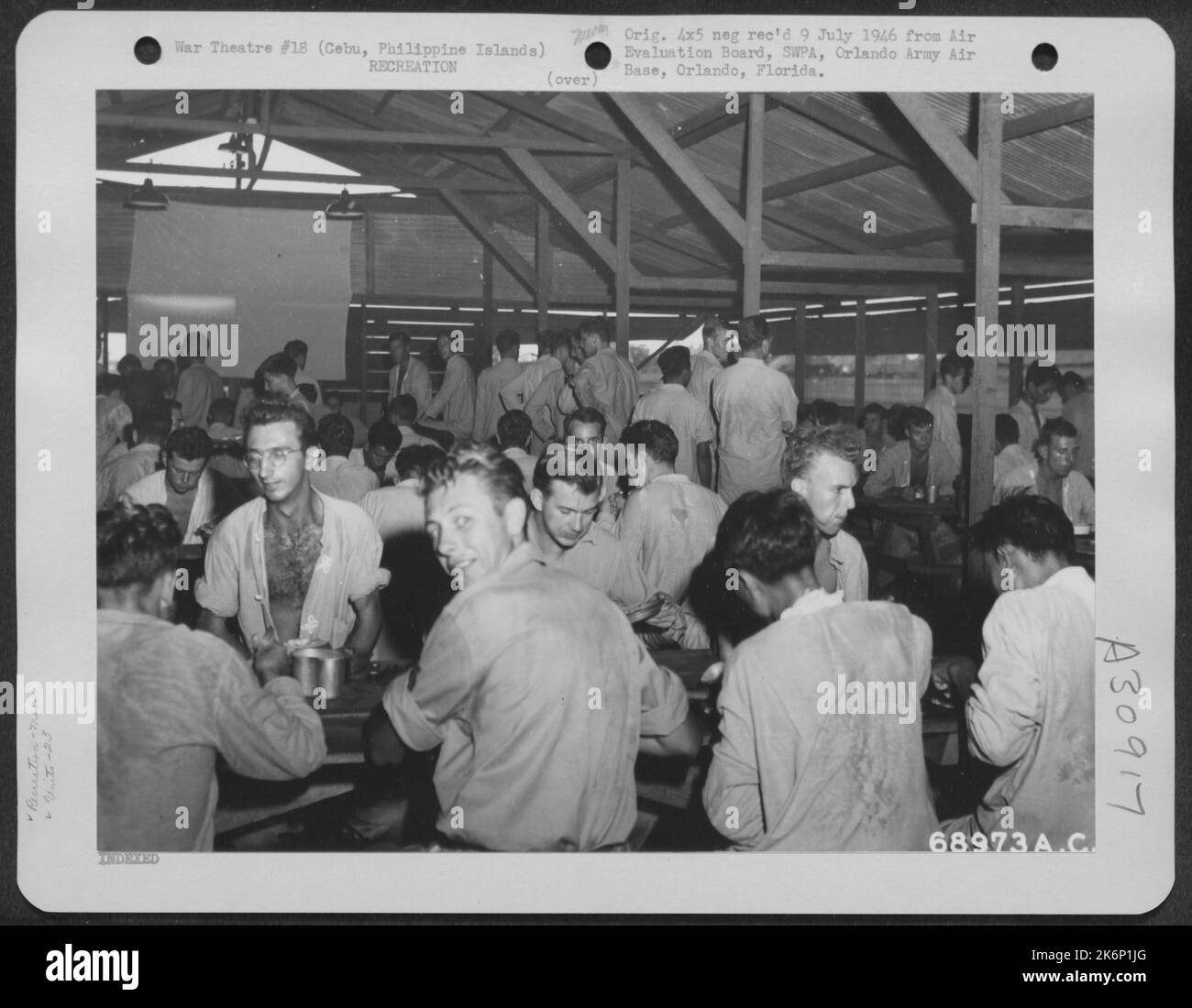 Ambulatory patients of the 23rd Field Hospital have chow in the ...