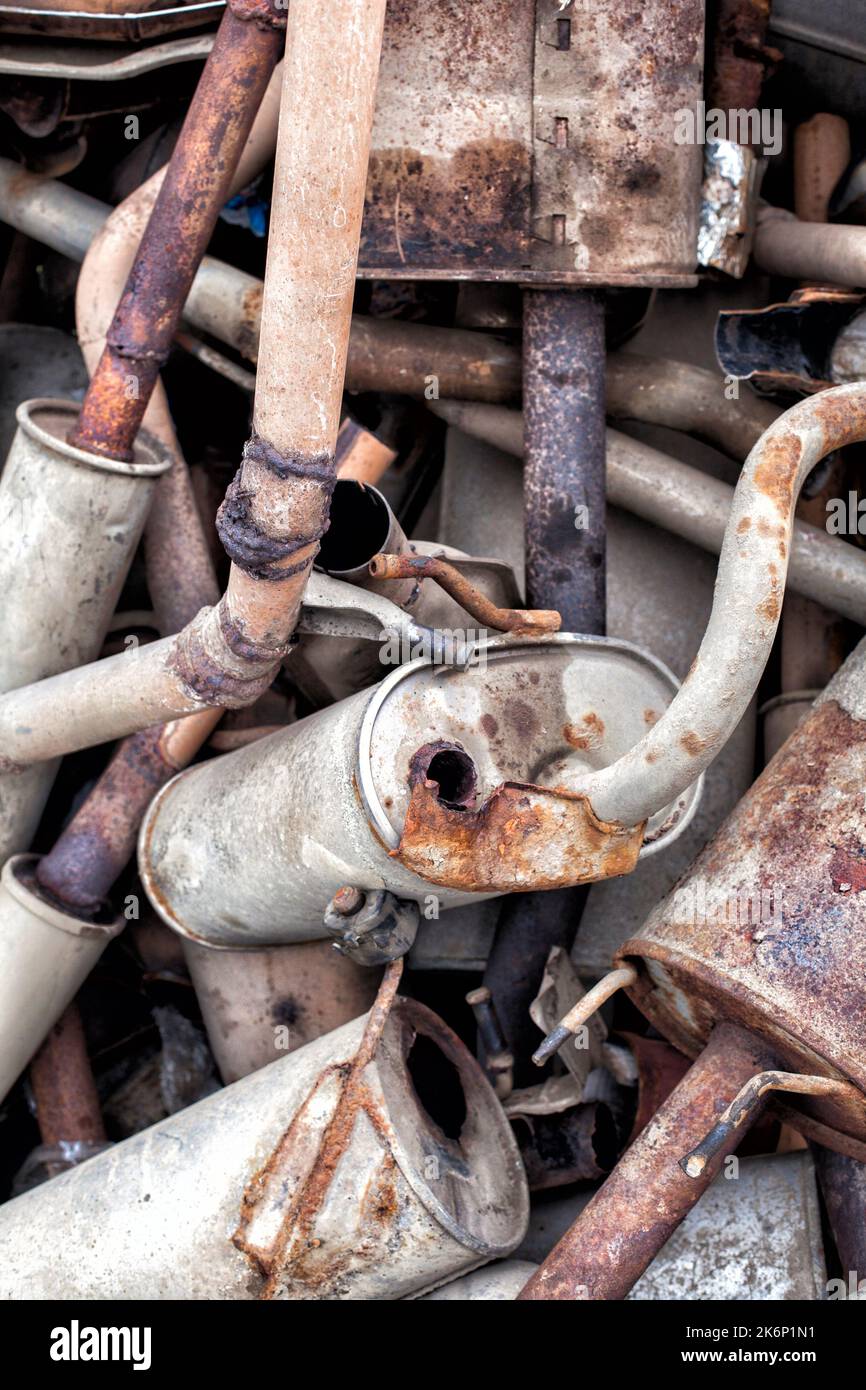 Discarded metal cylinders hi-res stock photography and images - Alamy