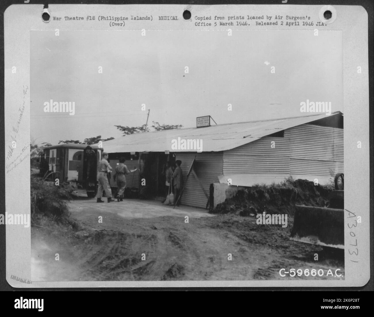 Nichols Field, Philippine Islands. Air Evacuation Holding Station. 30 ...
