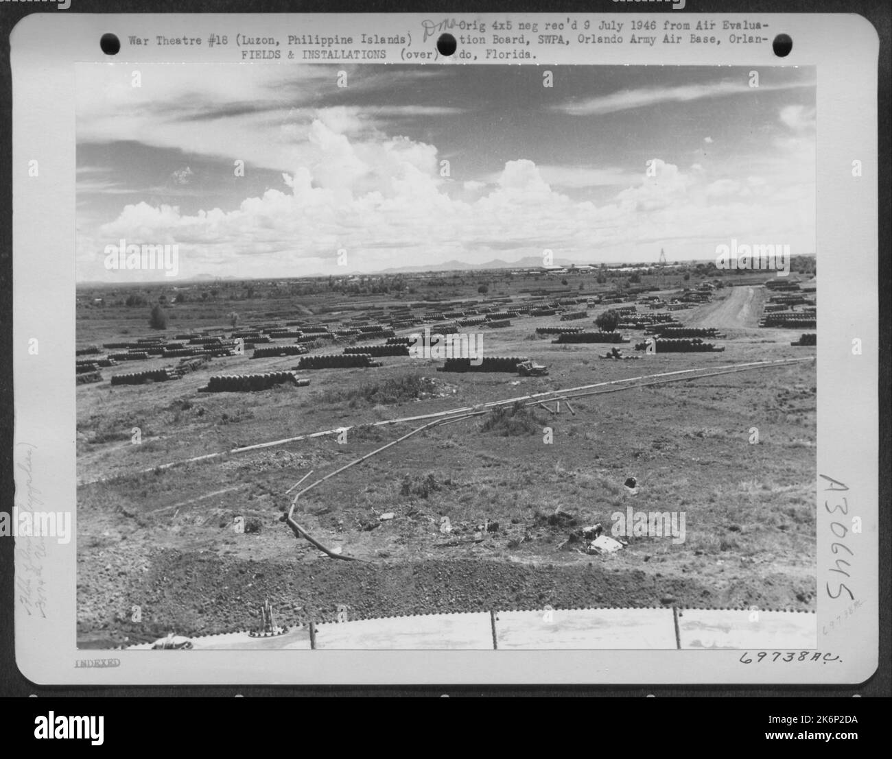 The 3874th Quartermaster Gasoline Supply Company dispersing area (shown ...