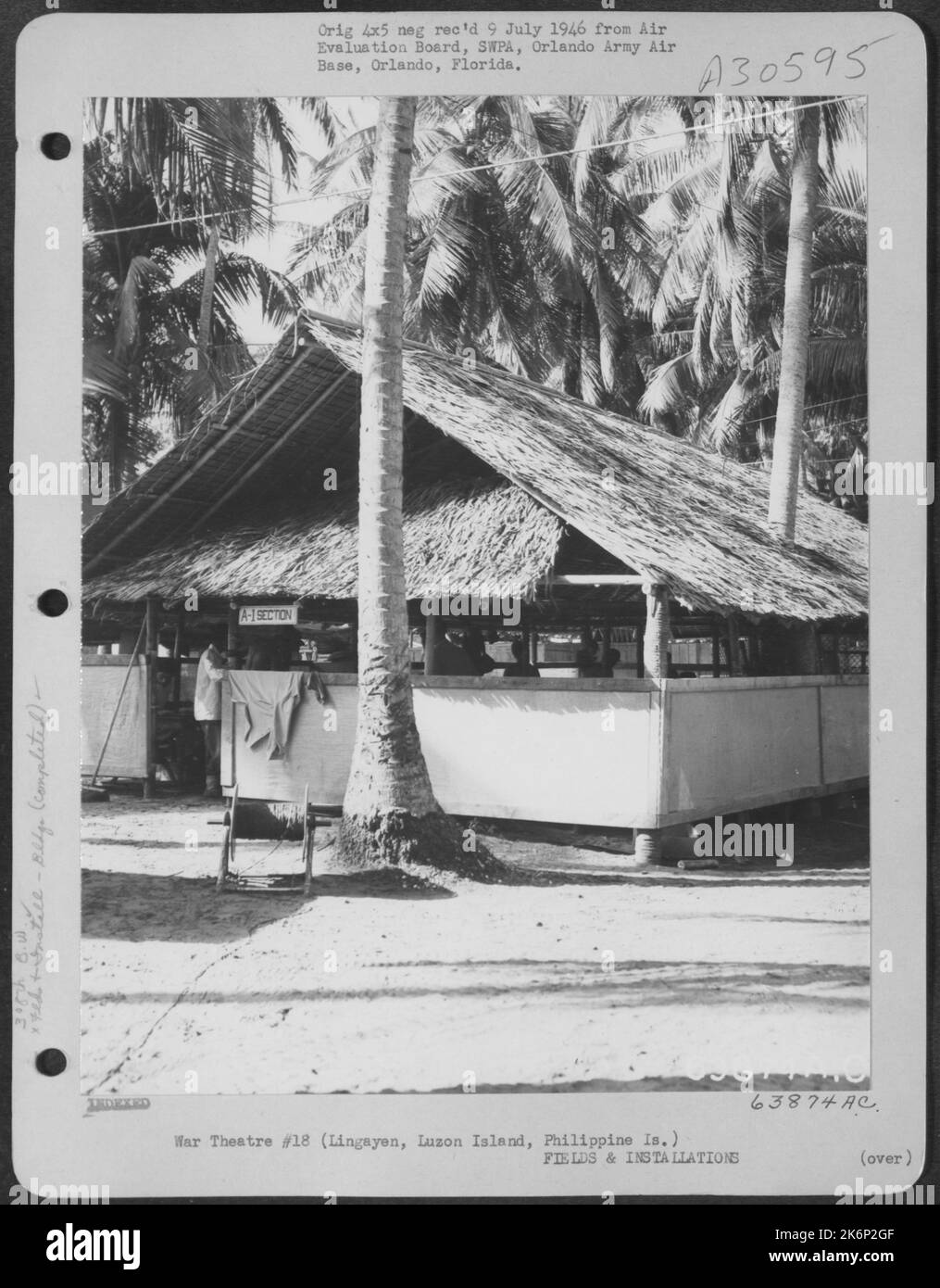 308th Bomb Wing "H" at Lingayen, Luzon Island, Philippine Islands ...