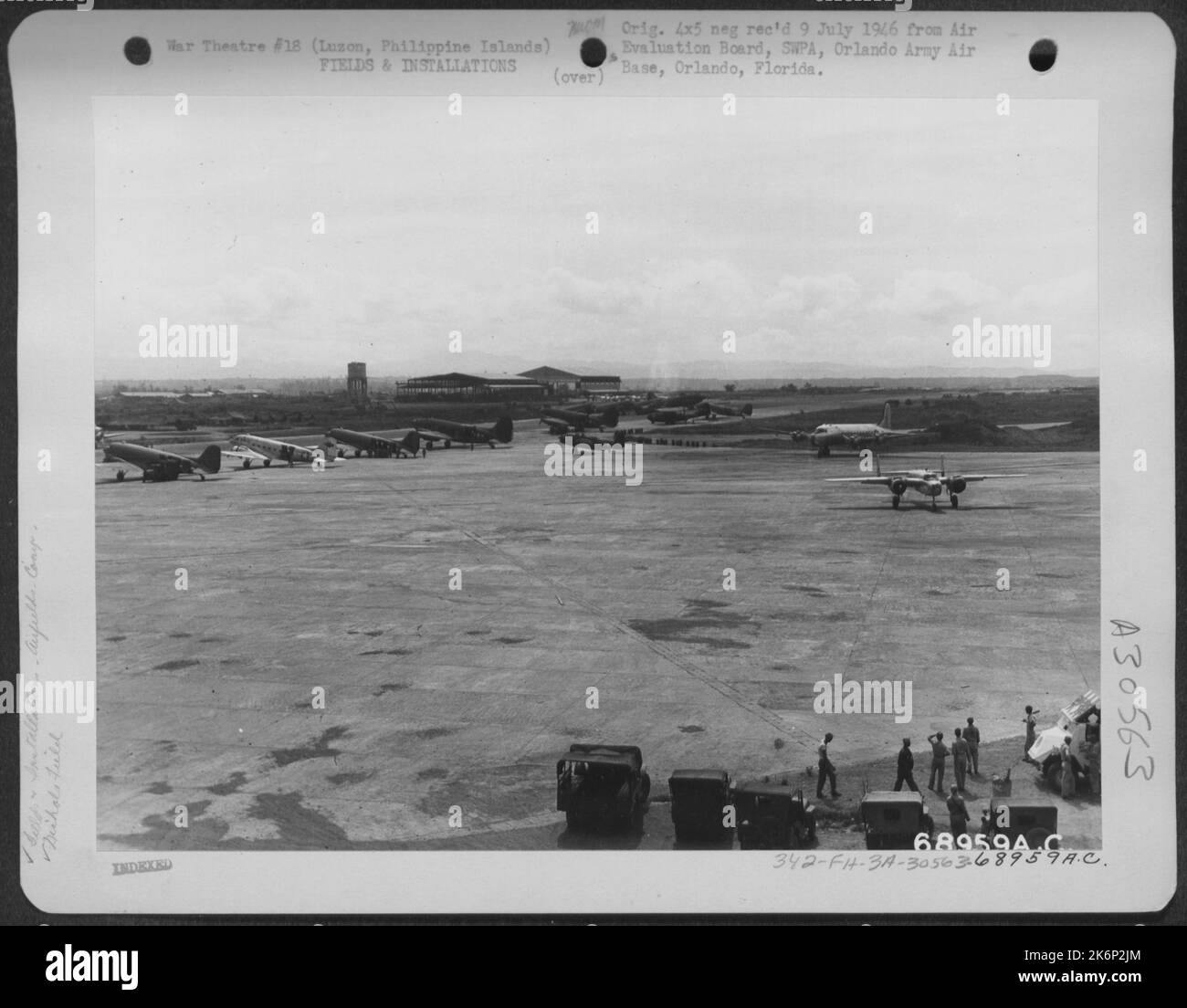 Panorama of Nichols Field, Manila, Philippine Islands. 1 June 1945 ...