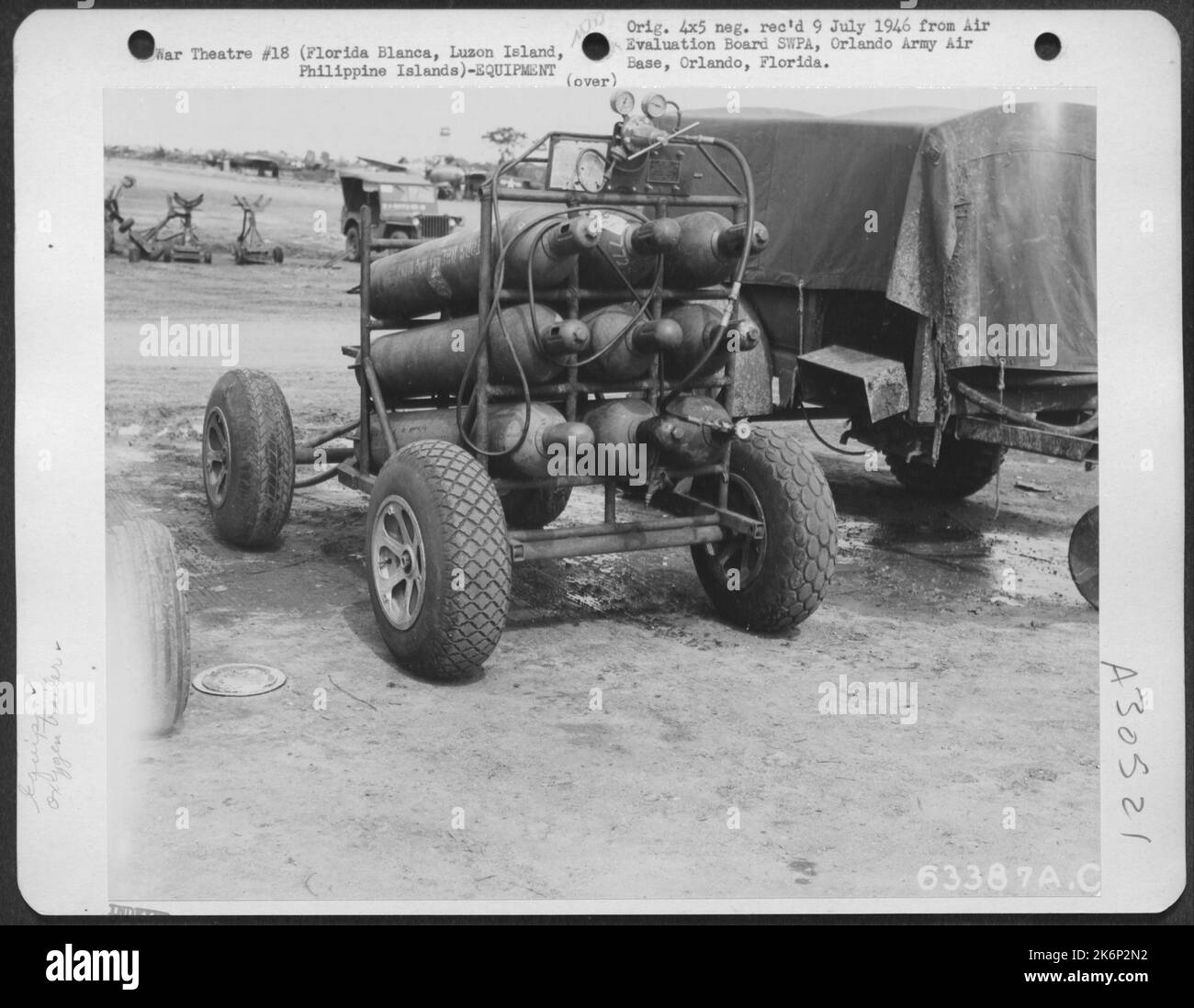 Mounted on pneumatic tires that easily traverse rough ground, the ...