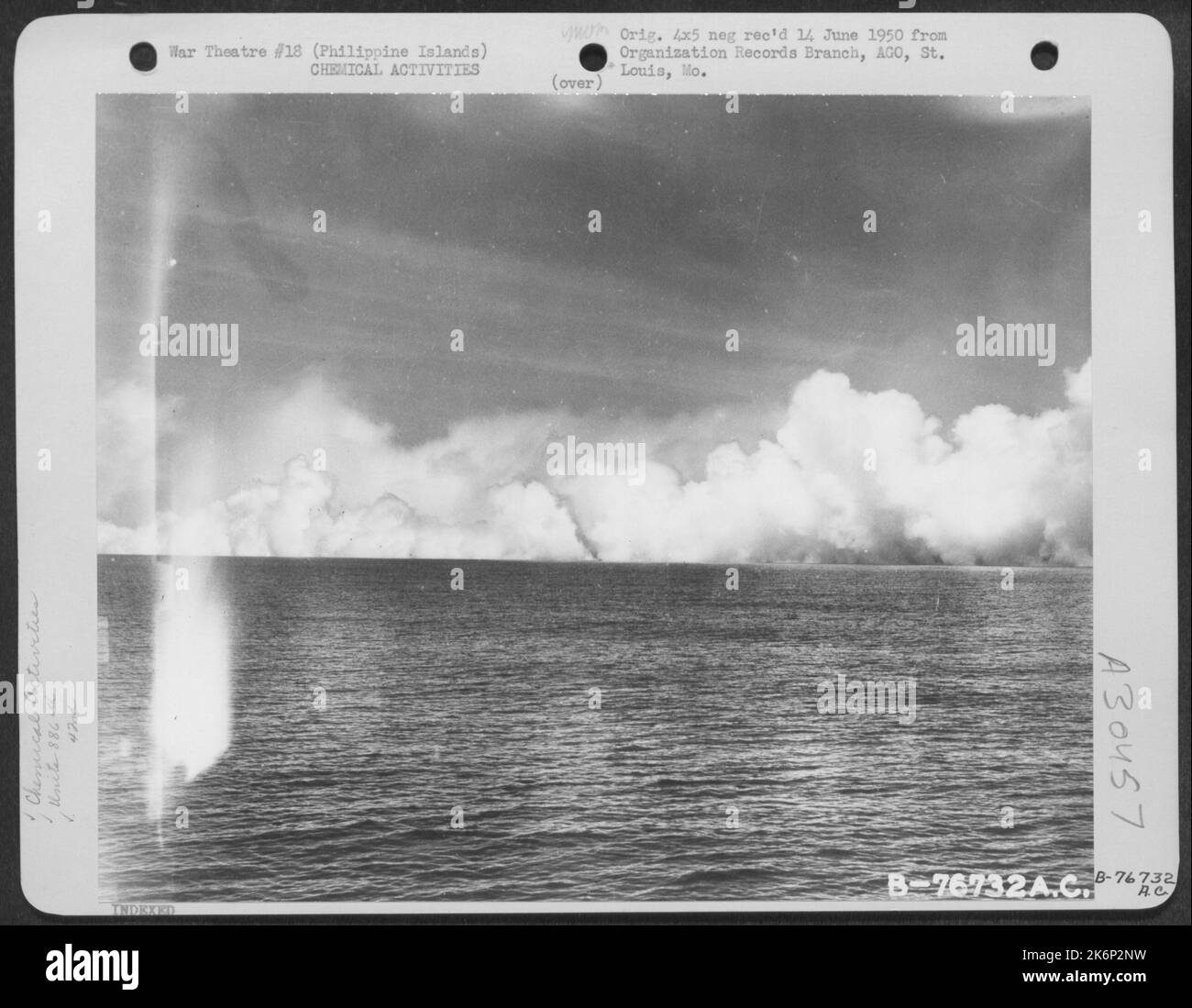 A North American B-25 of the 886th Operation Company, Chemical Warfare ...