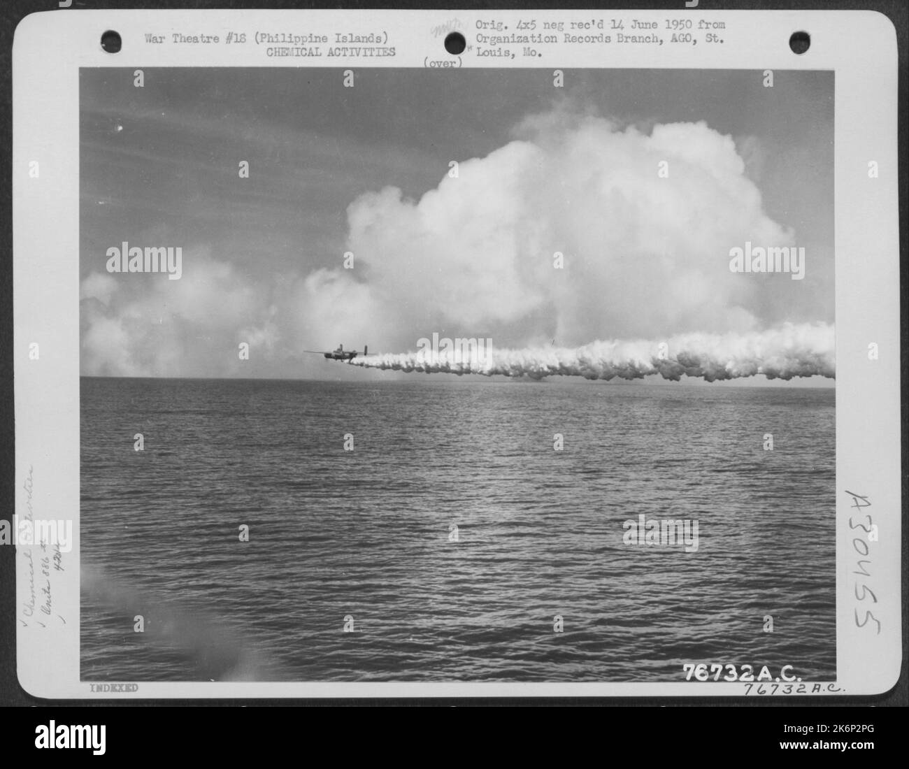 A North American B-25 of the 886th Operation Company, Chemical Warfare ...