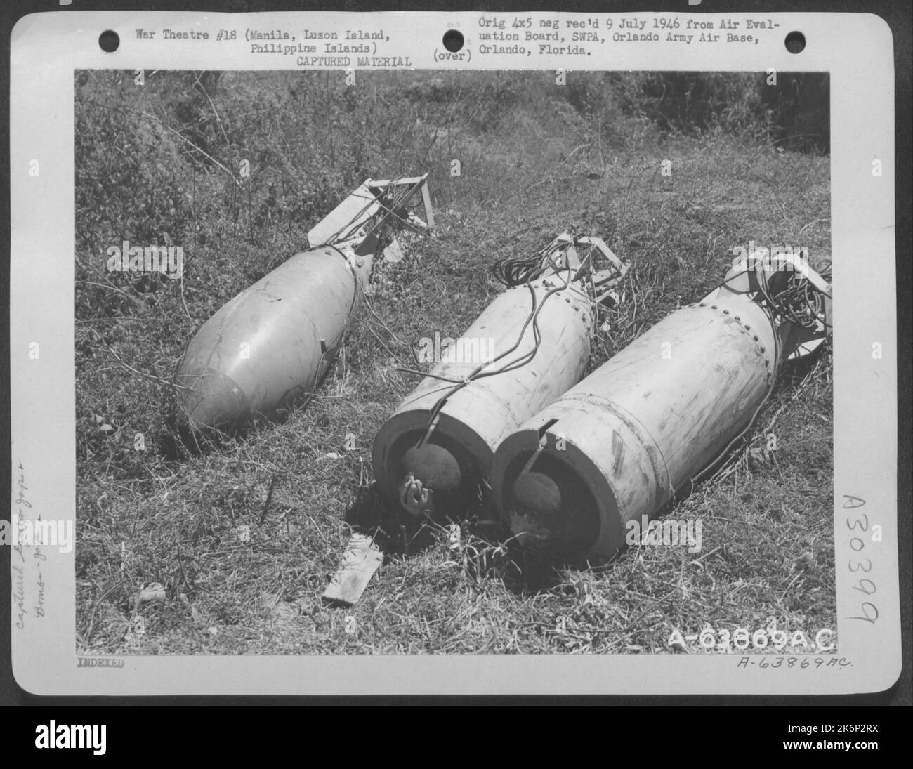 Three of 10 aerial bombs found on a road near Welfareville (outskirts ...