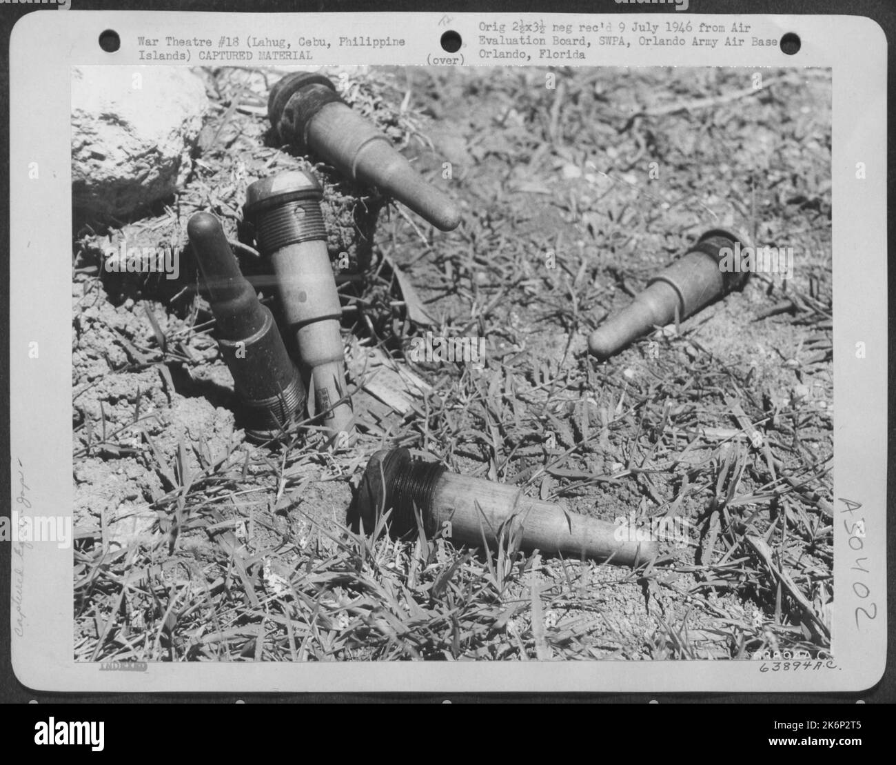 A chemical mine fuse that the Nips used to mine our air strips and ...