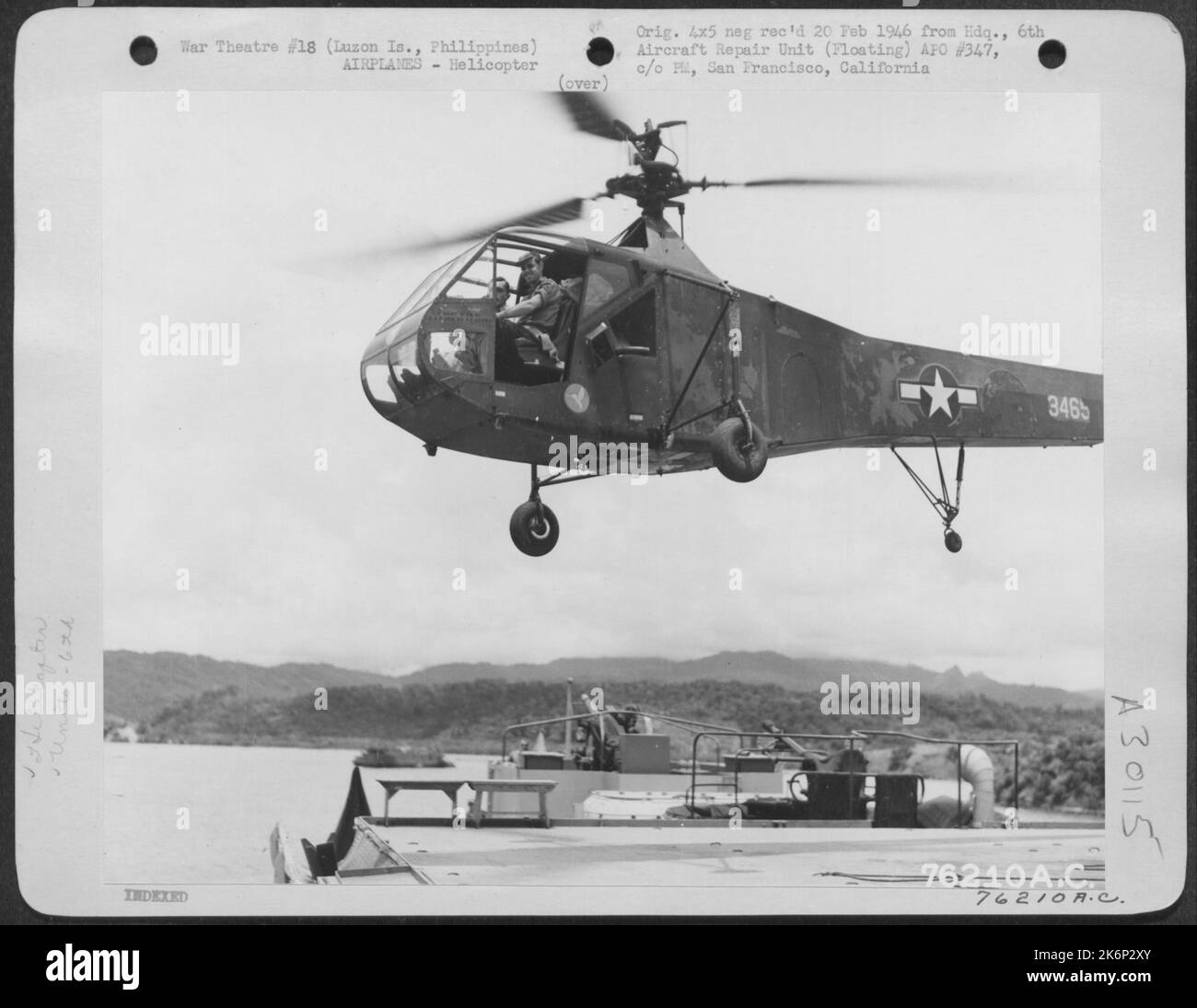 A Helicopter Takes Off From A Ship In The Subic Bay, Luzon Island ...