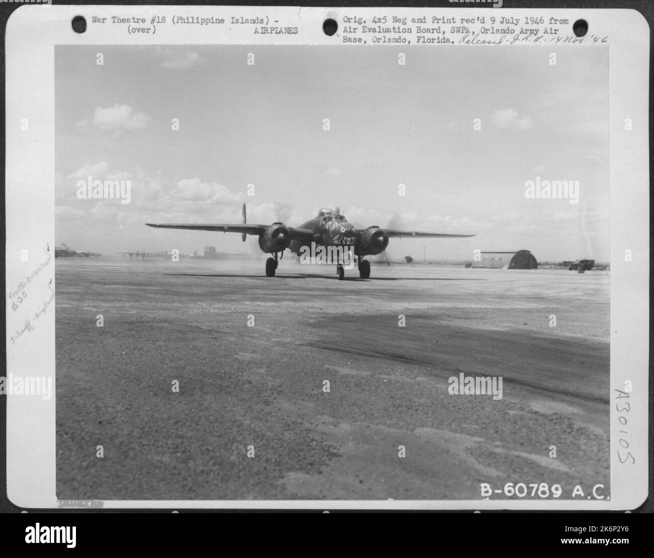 North American B-25 'Mitchell' Preparing For Take-Off From Clark Field ...