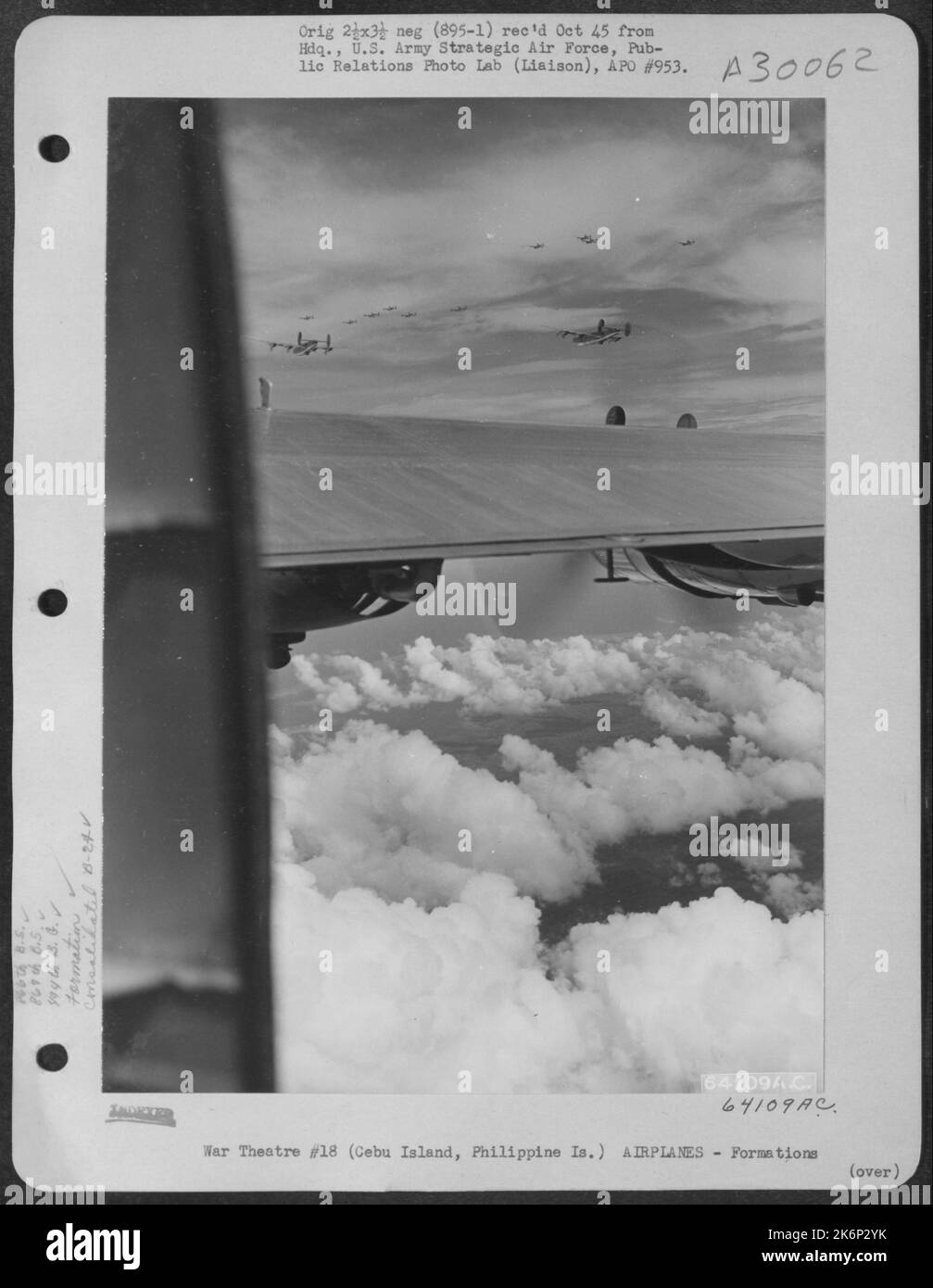 A Large Formation Of Consolidated B-24 Liberators Of The 866Th And ...