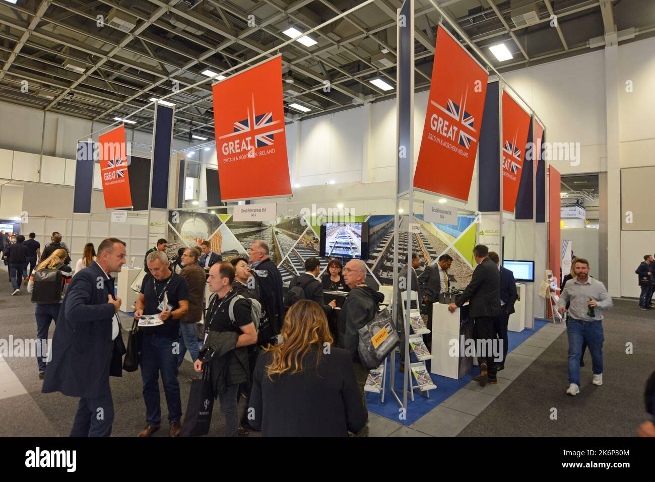 Great Britain rail industry trade stand showcasing the countries rail industry at Innotrans ...