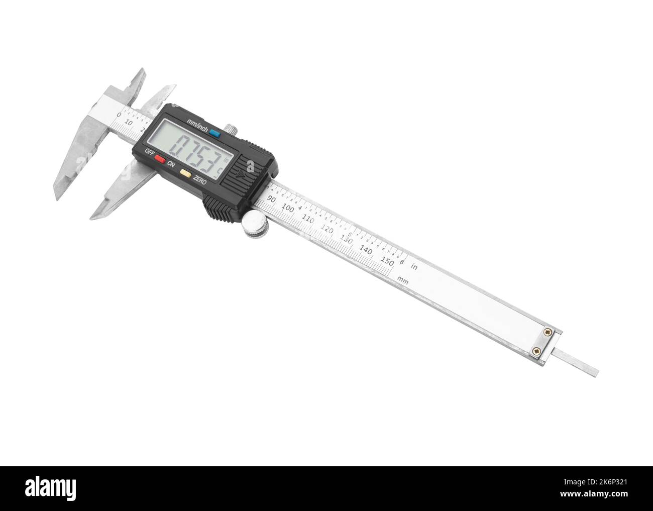 Caliper digital isolated on white background Stock Photo - Alamy