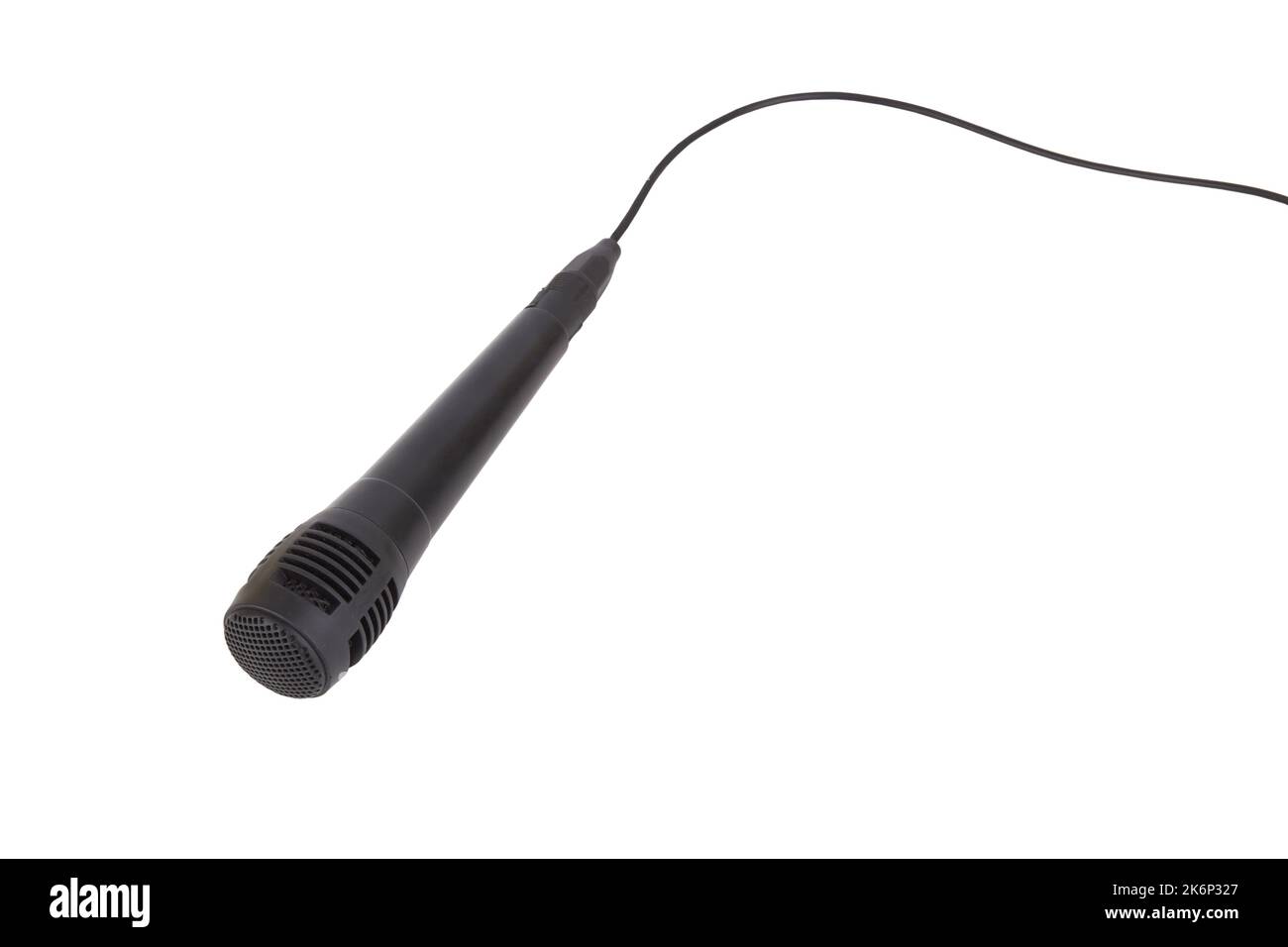 Musical microphone isolated on a white background Stock Photo - Alamy