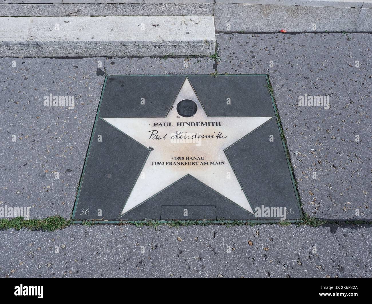 VIENNA, AUSTRIA - CIRCA SEPTEMBER 2022: Walk of fame star of musician ...
