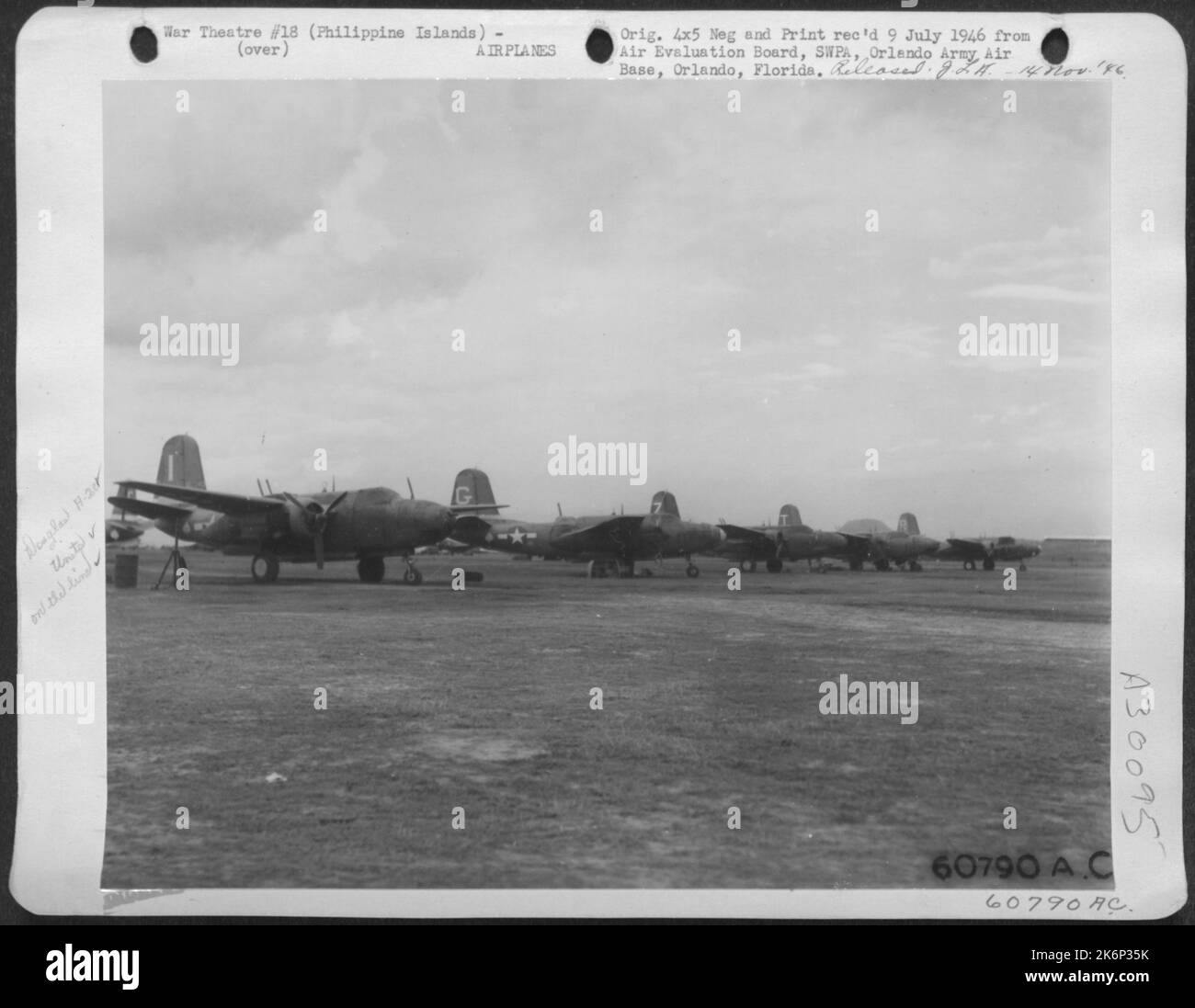 A-20 'Havocs' Of The 312Th Bomb Group Lined Up At Florida Blanca ...