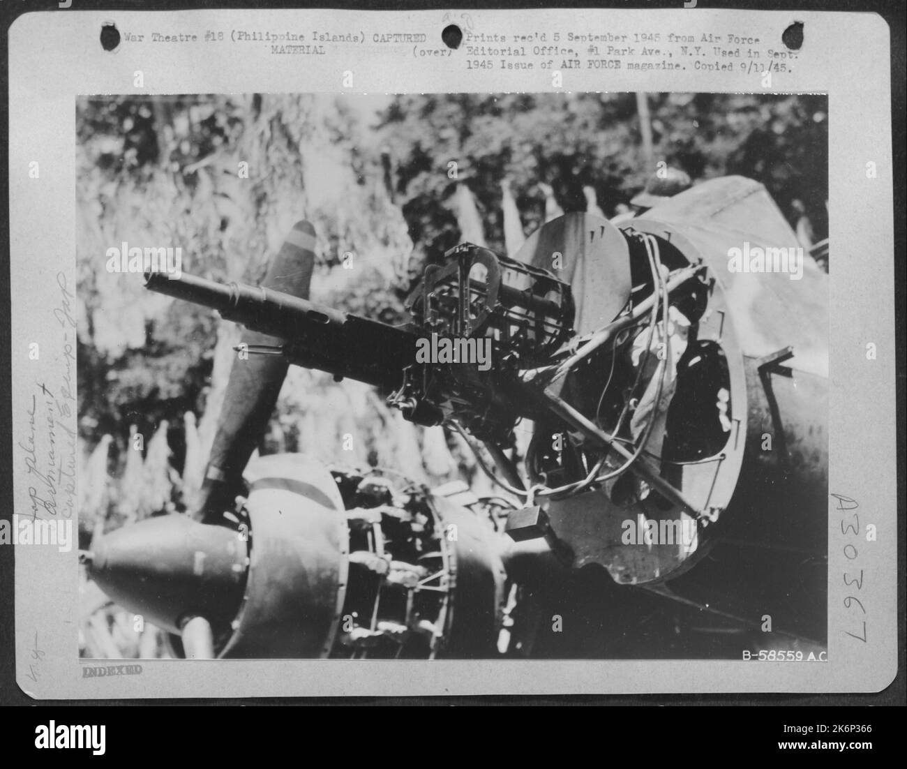 Main armament on Nick for frontal attacks is a 34-mm nose cannon, shown ...