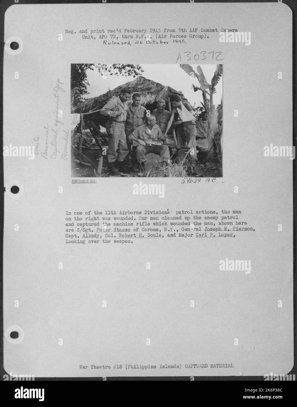 In one of the 11th Airborne Division's patrol actions, the man on the ...