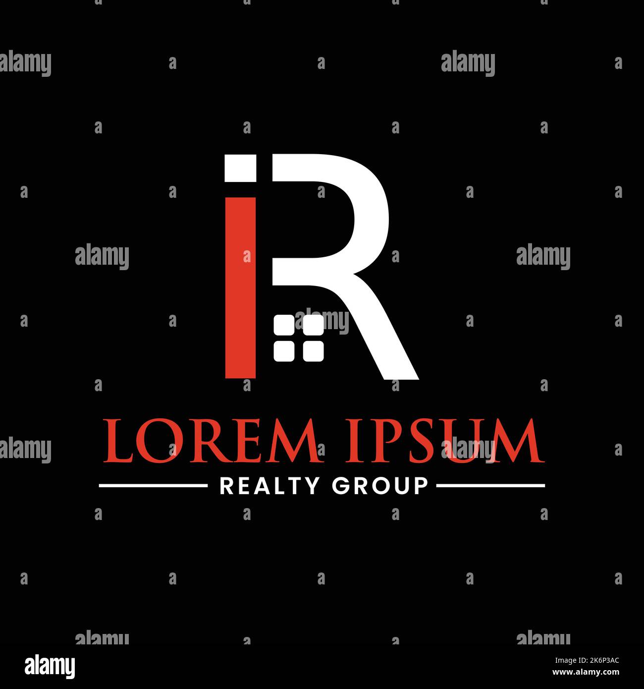 Ir initial logo lettering vector Stock Vector Image & Art - Alamy