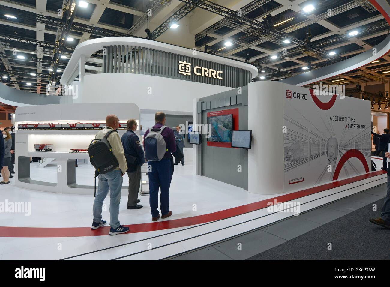 The CRRC Chinese railways corporation trade stand at Innotrans international transport expo ...