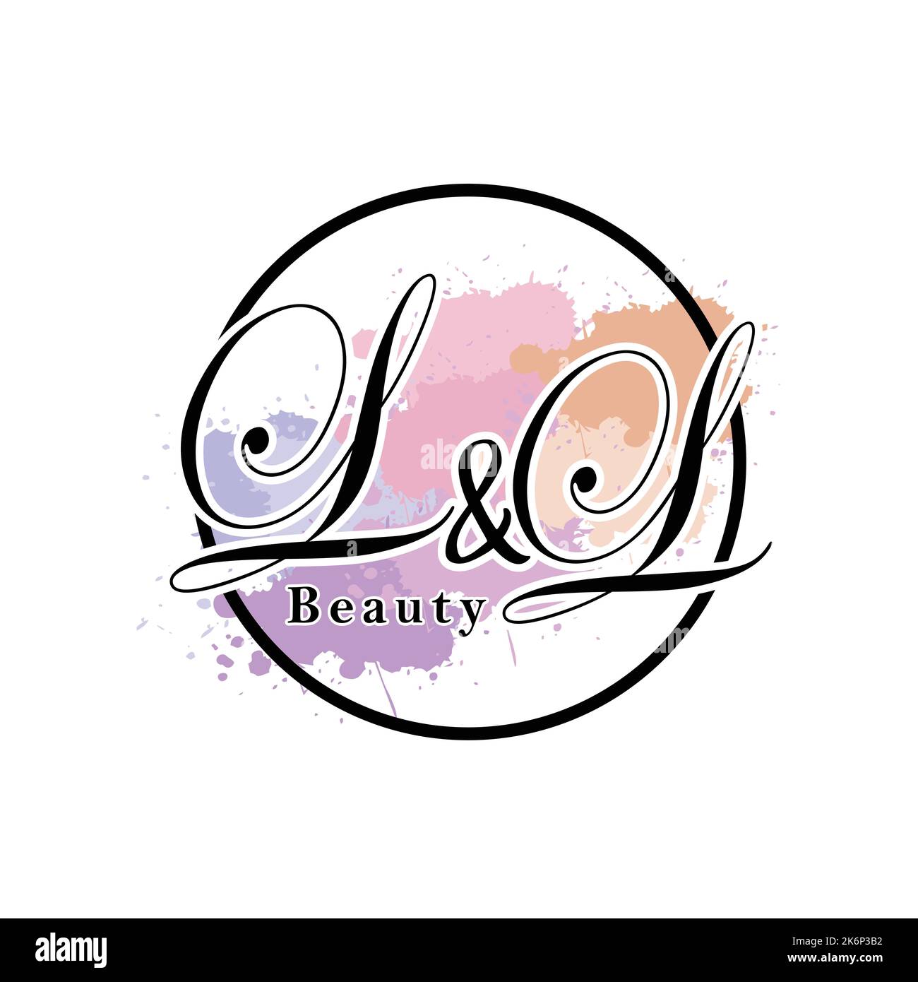 LL initial handwriting logo vector Stock Vector Image & Art - Alamy