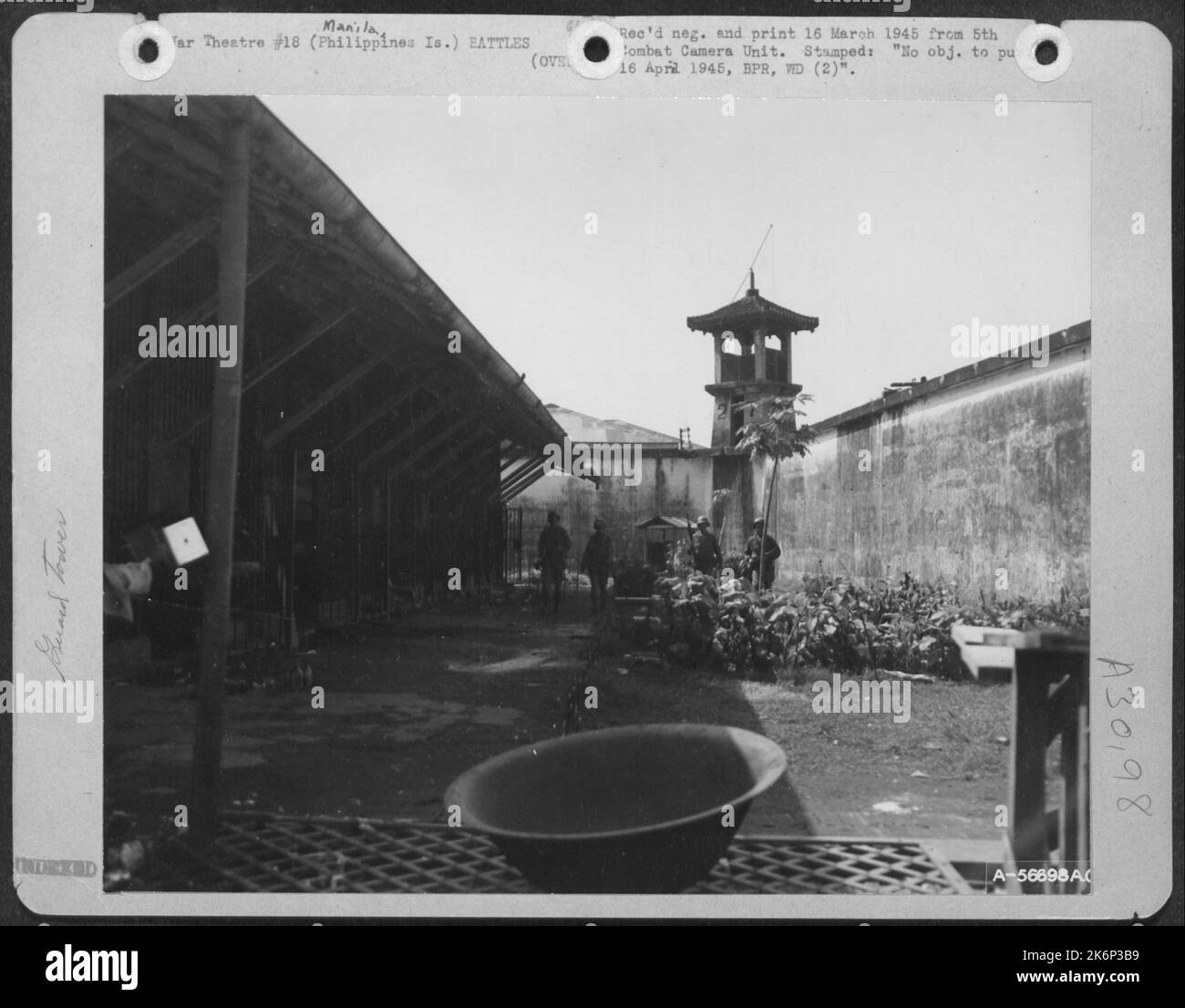 The cell blocks in Bilibid Prison, Manila, which housed our military ...
