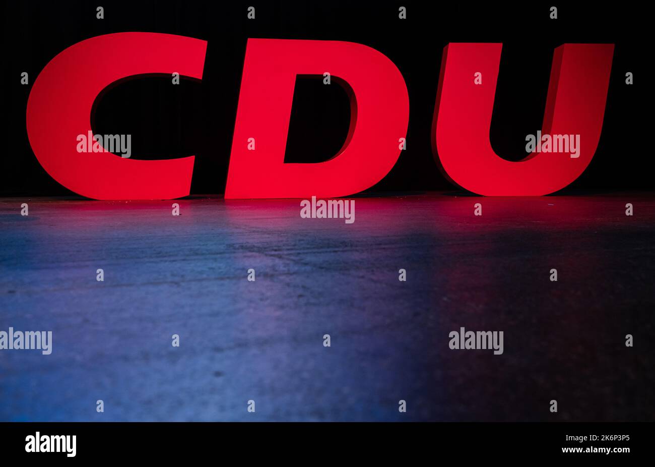 Villingen Schwenningen, Germany. 15th Oct, 2022. The logo of the CDU is ...