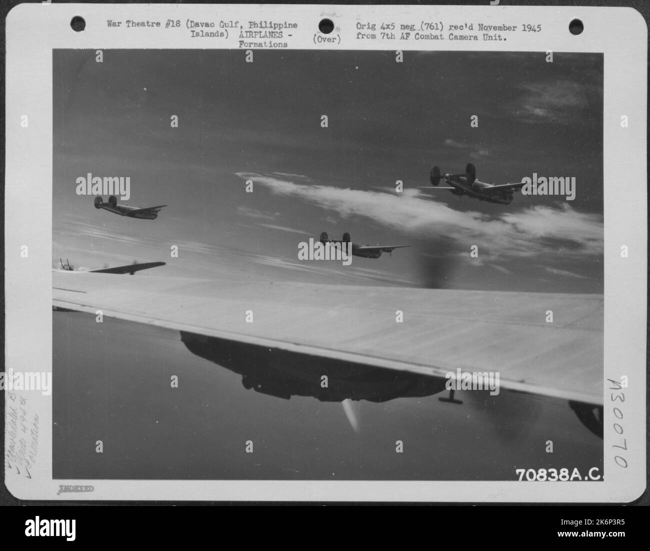 Their mission accomplished, these Consolidated B-24 "Liberators" of the ...