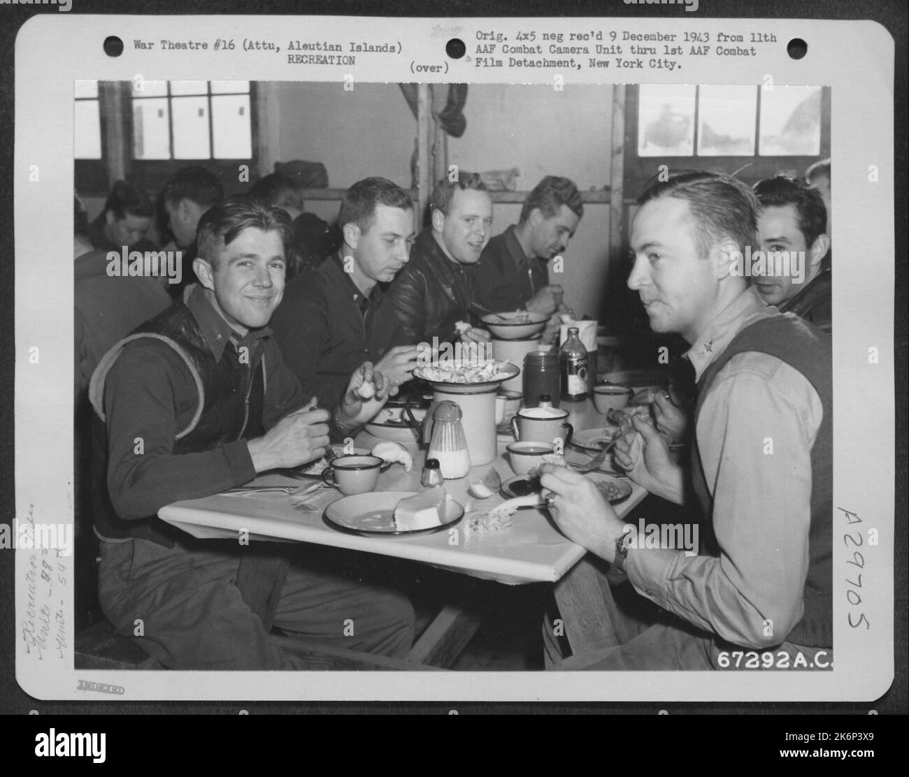 At Alexai Point, Attu, Aleutian Islands, Officers Of The 77Th Bomb ...