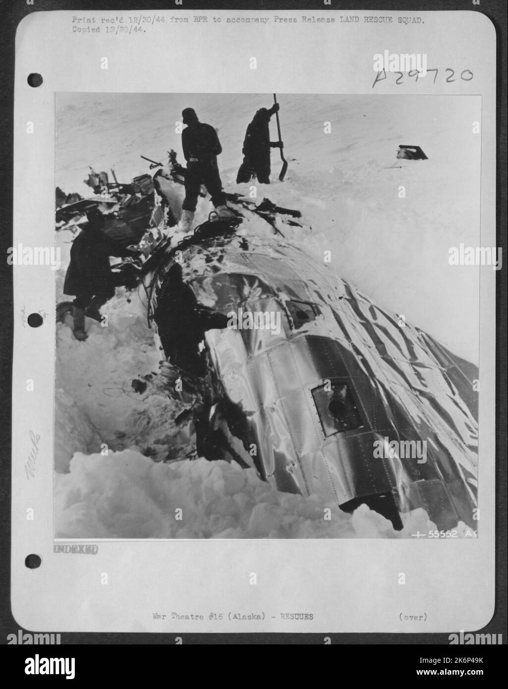 Men of the Air Base Land Rescue Squad went from Elmendorf Field, Alaska ...