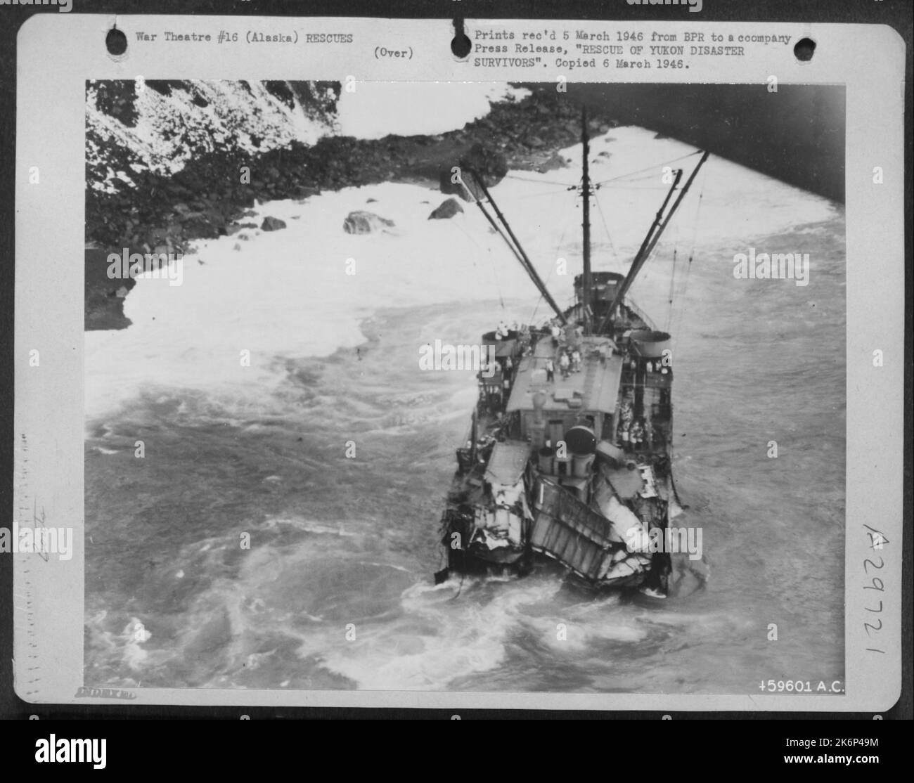 RESCUE OF YUKON DISASTER SURVIVORS-Elmendorf Field, Alaska--Close-up ...