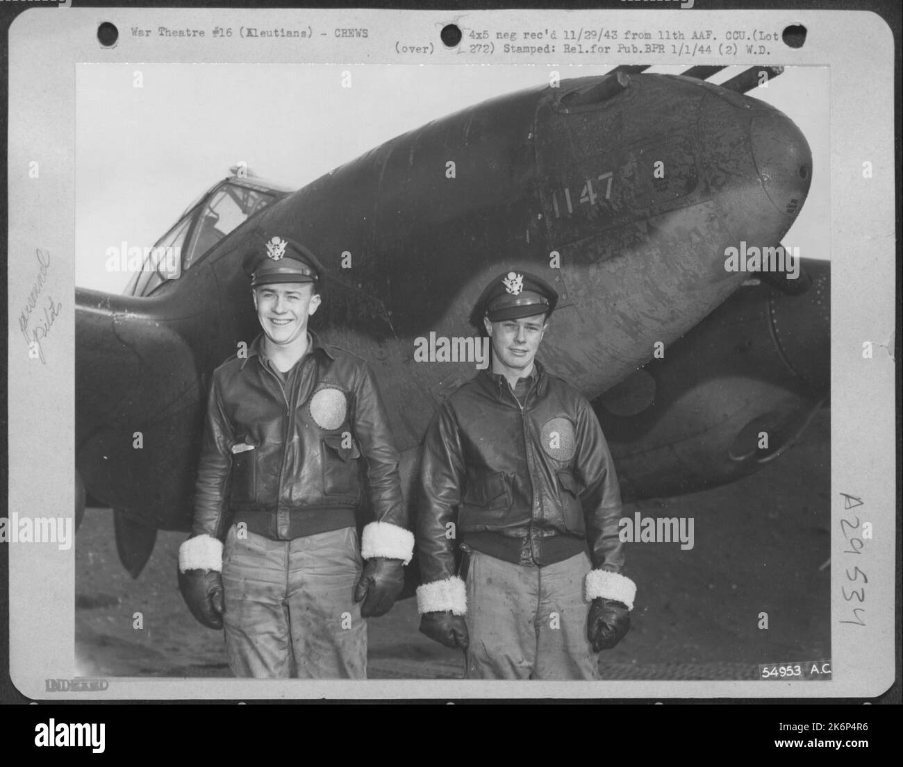 1st Lts. John M. Duffy and Lawrence A. Duffy (brothers of Bishop, Sivo ...