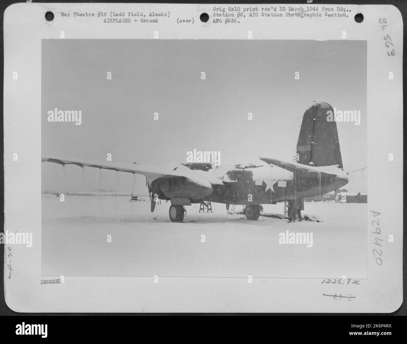 War Theatre #16 (Ladd Field, Alaska), Airplanes - Ground. Douglas A-20 ...