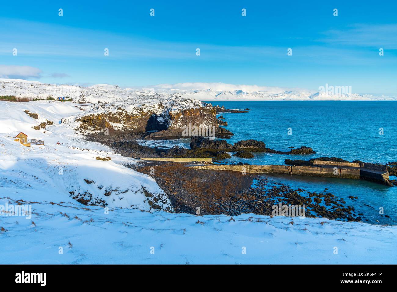 Hellnar View Point, Snaefellsnes peninsula, Iceland, Europe Stock Photo ...