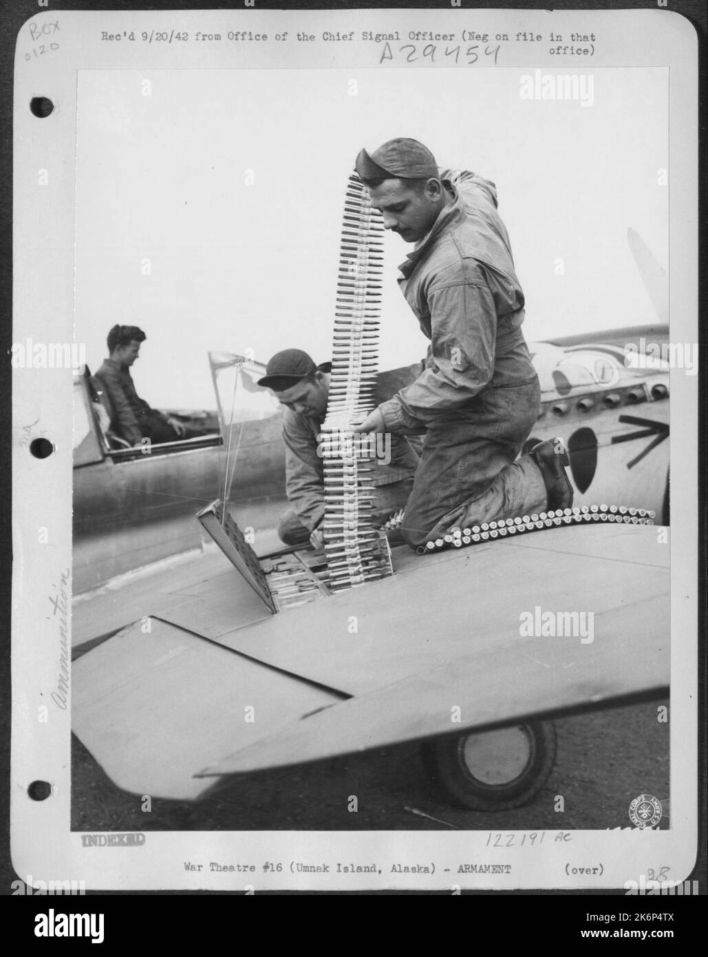 A P-40 'Flying Tiger' Receives Its Share Of .50 Cal. Machine Gun ...