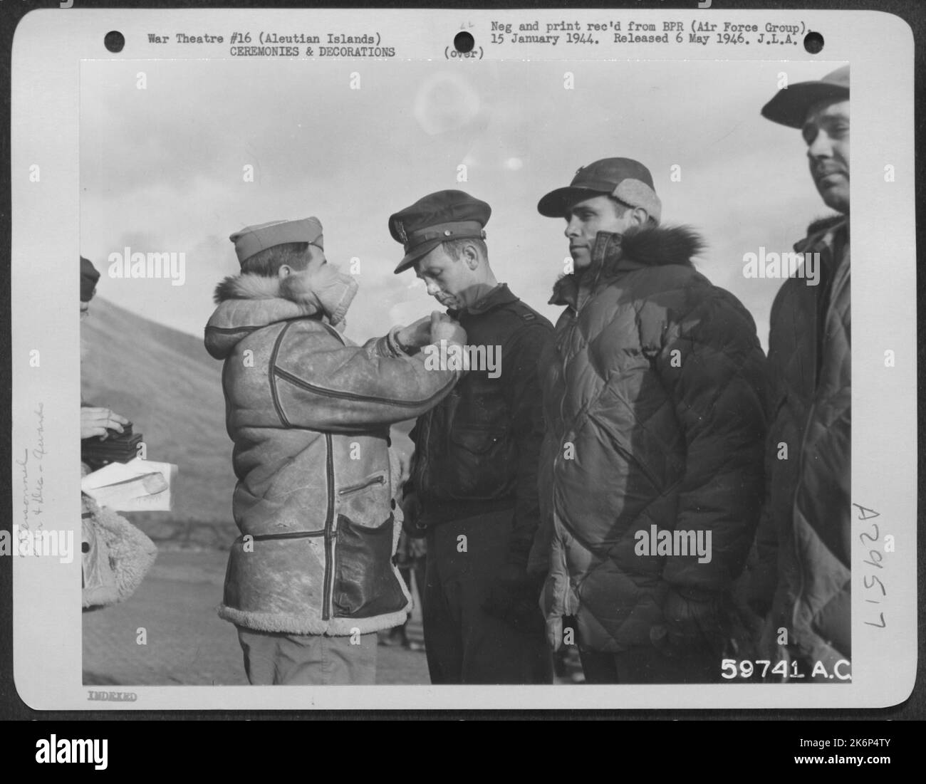 Gen. Deford Pinning The Distinduished Flying Cross On Capt. Robert ...