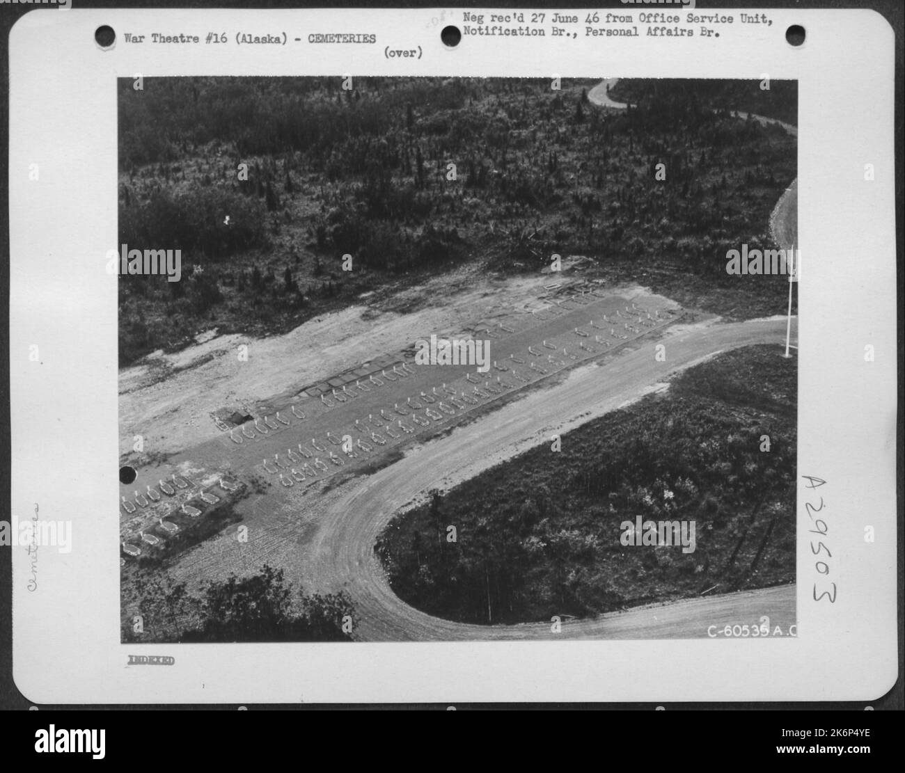United States Reserve Cemetery, Fort Richardson, Alaska Stock Photo - Alamy