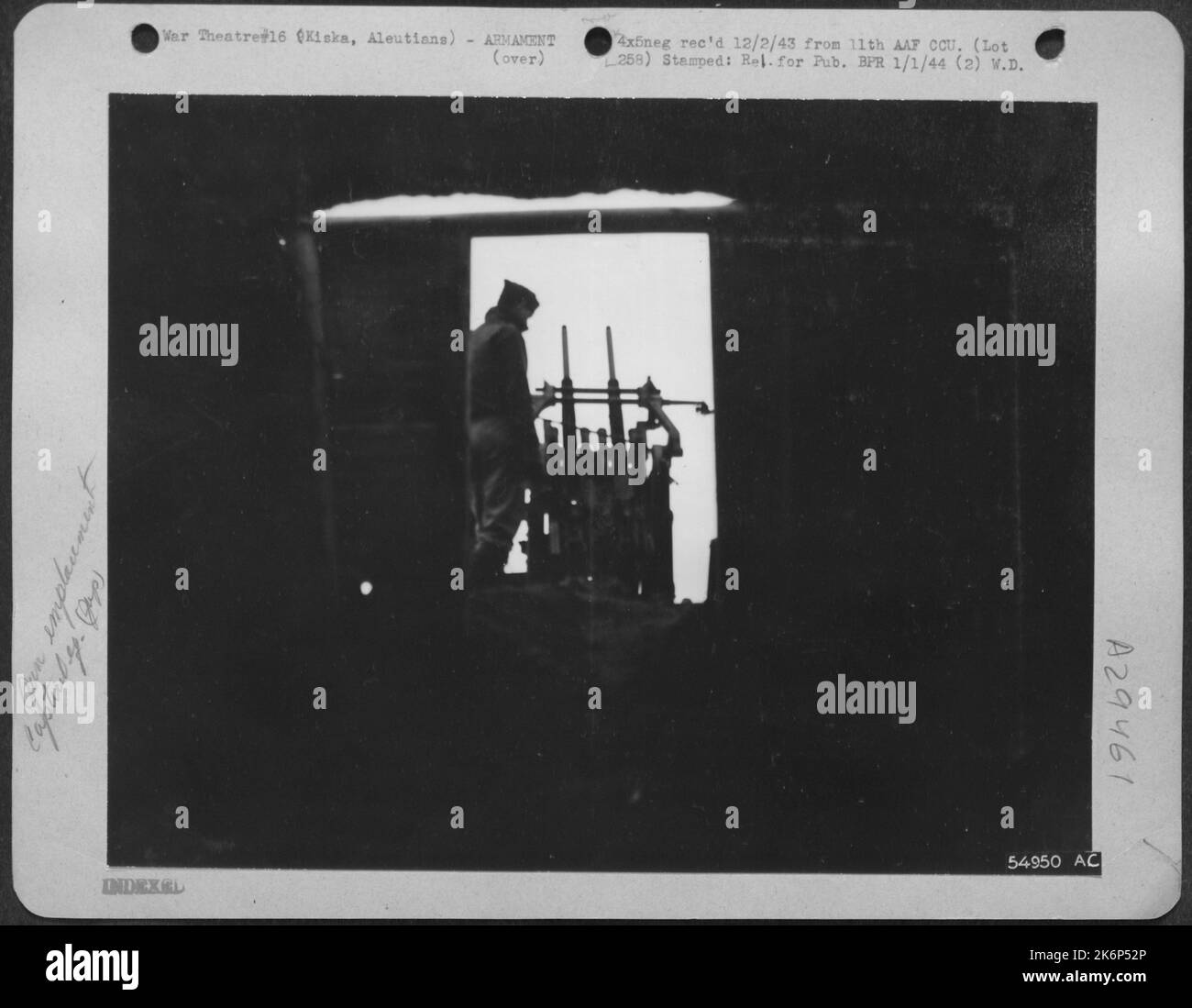 Japanese gun installation as seen from Japanese underground tunnel ...
