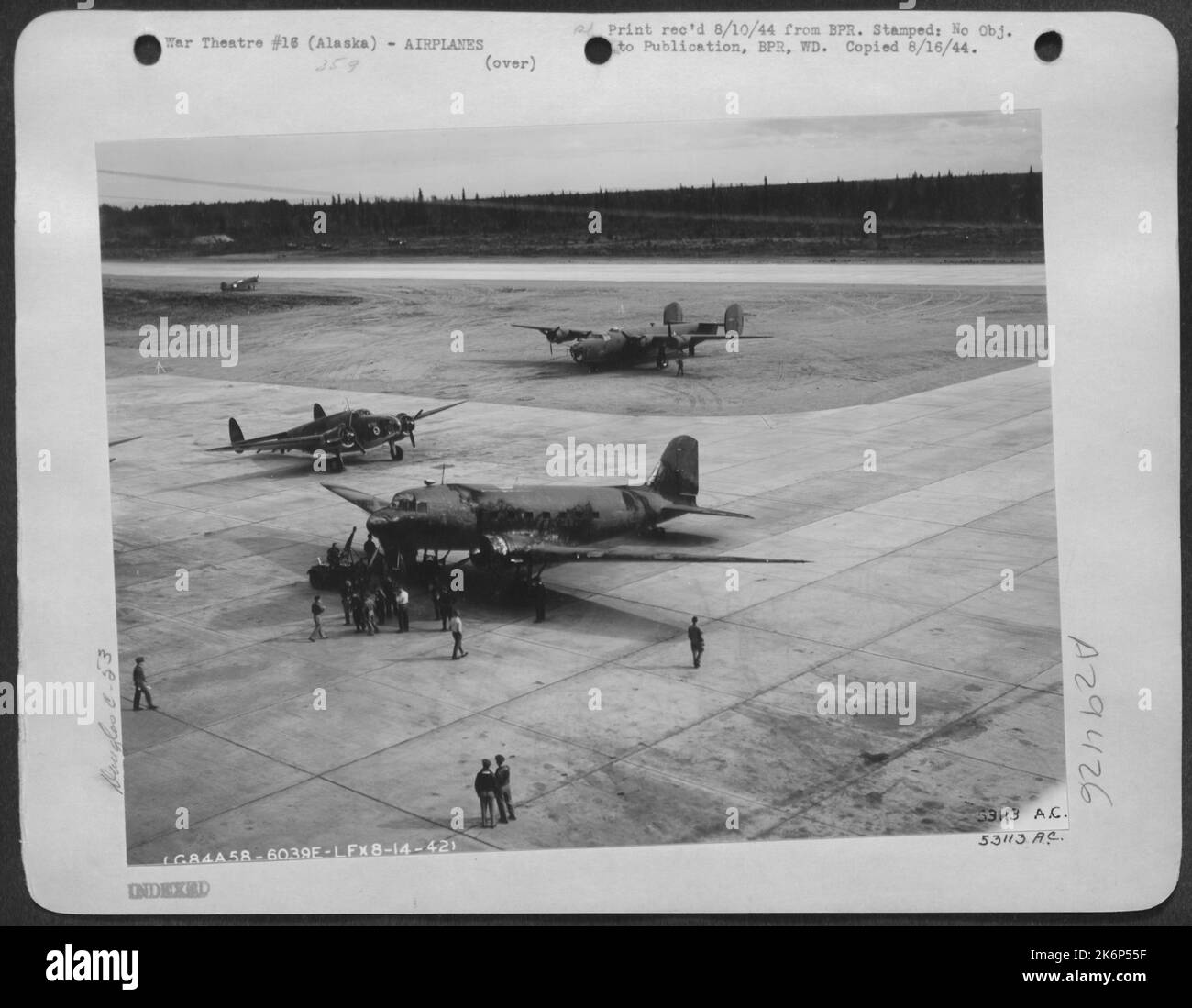 This battered and camouflaged old C-53 which the Red Air Force had been ...