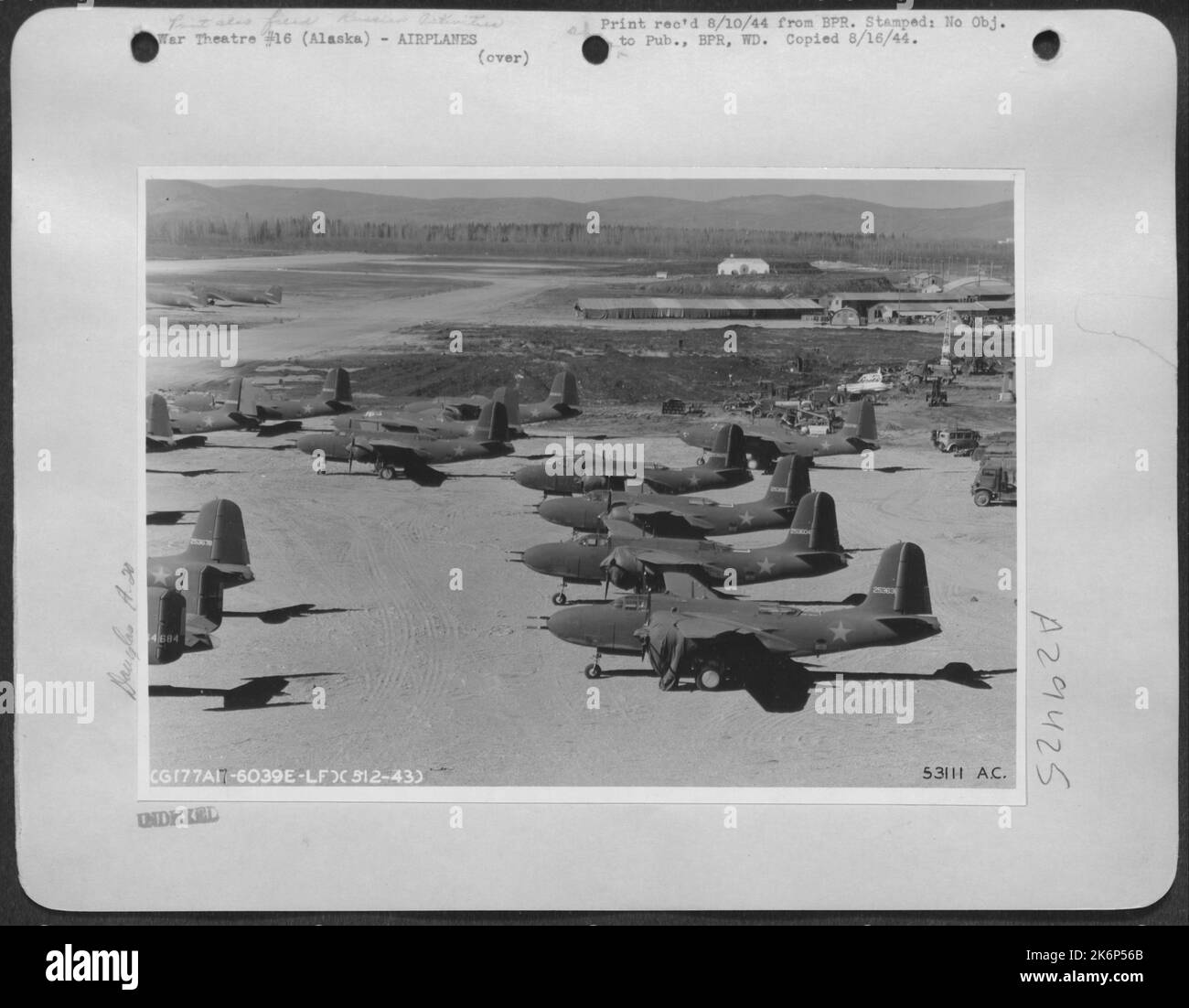 Note the Red Star of Russia on these planes, Douglas A-20 photographed ...