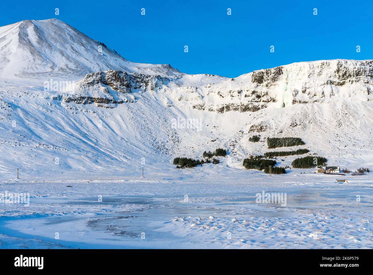 Bjarnarfoss waterfall in snaefellsnes hi-res stock photography and ...