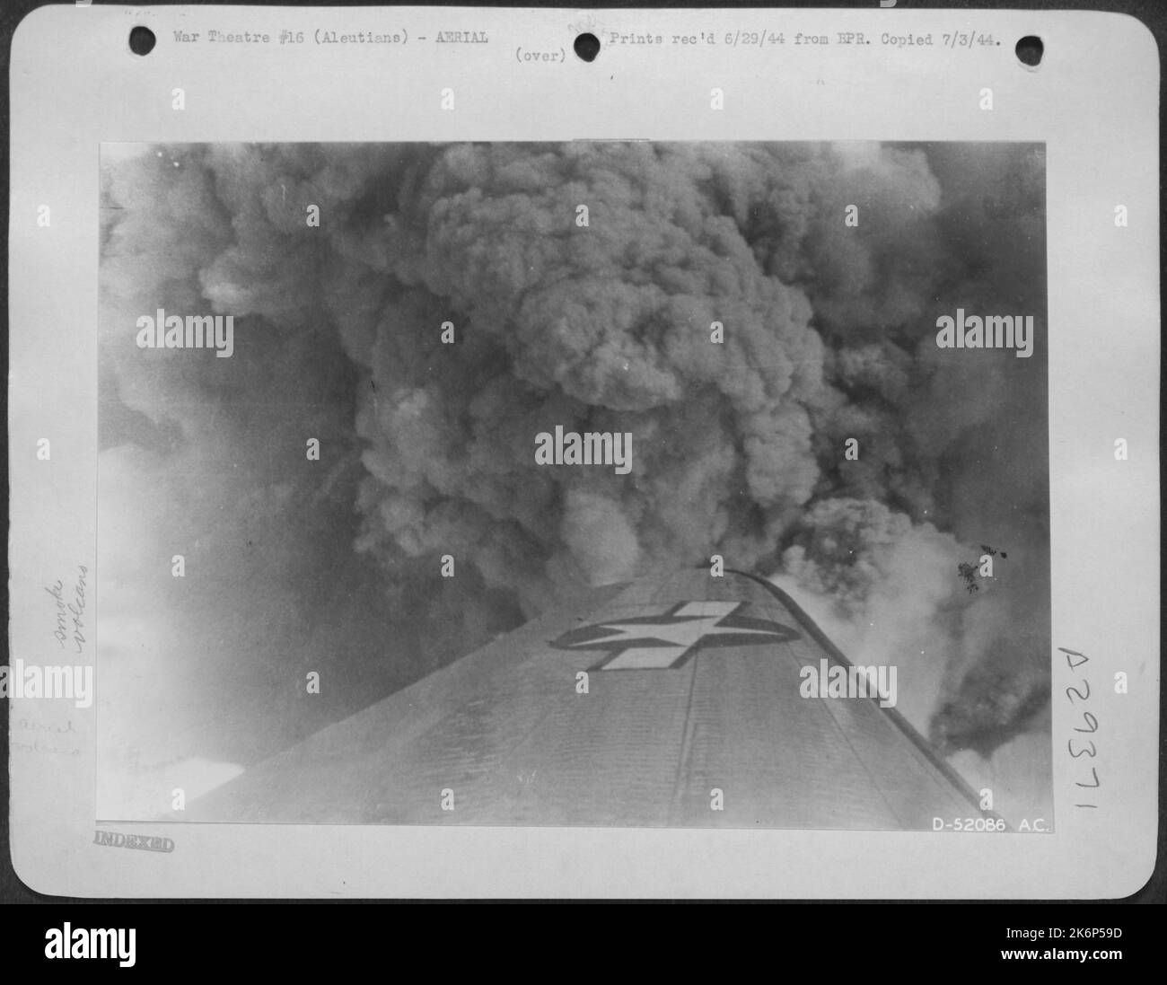 Mount Cleveland volcano, on Chuginadak Island in the Islands of Four ...