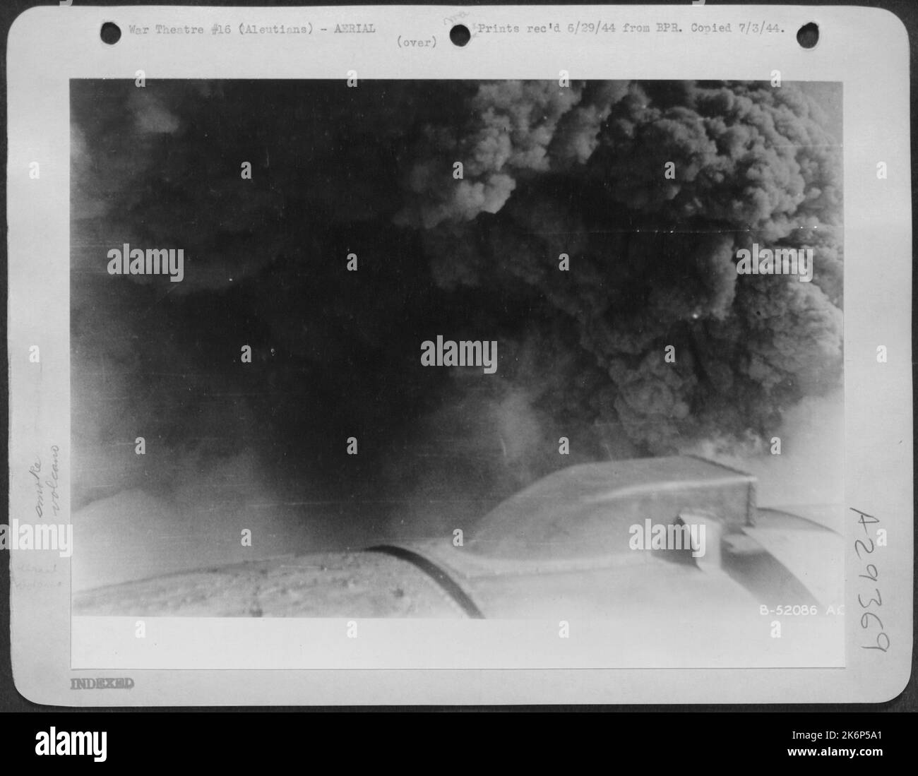 Mount Cleveland volcano, on Chuginadak Island in the Islands of Four ...