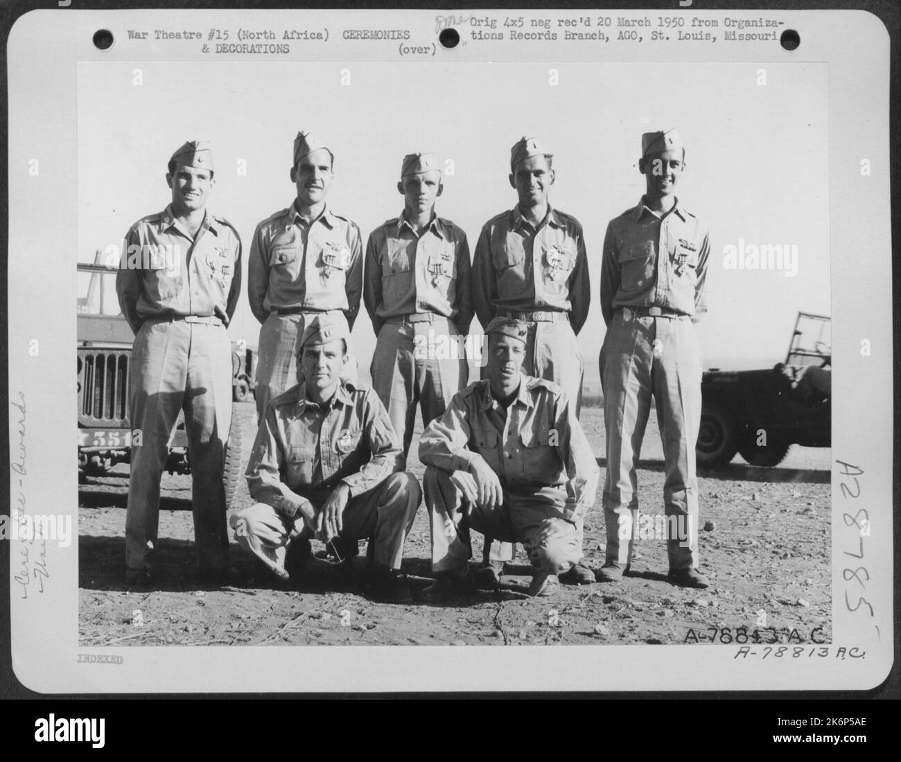 Members Of The 14Th Fighter Group Pose After Receiving Awards During A ...