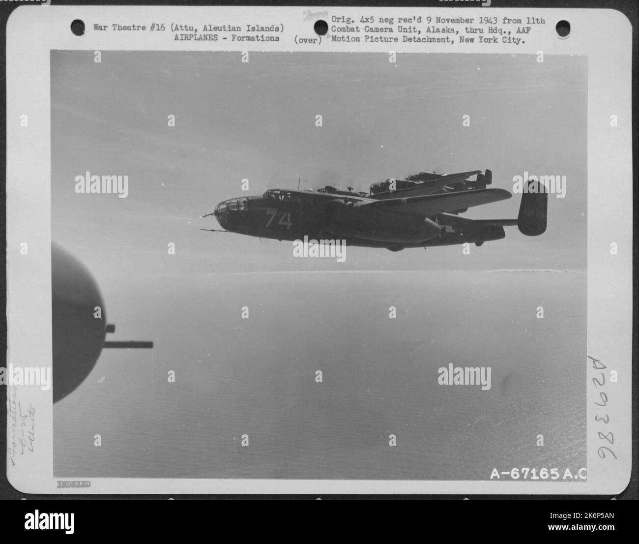 North American B-25 "Mitchells" of the 77th Bomb Squadron, 28th Bomb ...