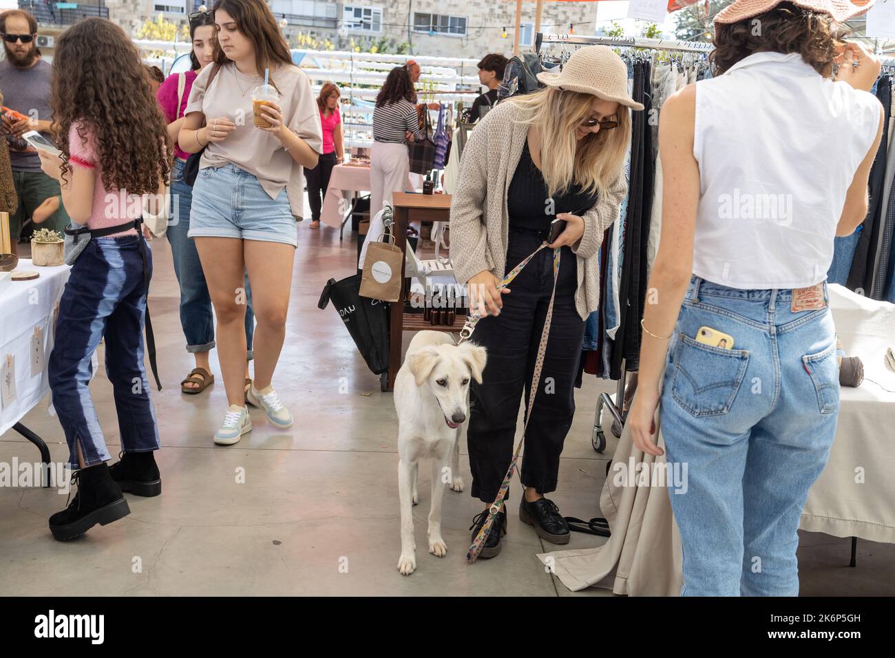 Haifa, Israel - Ocrober 14, 2022, Festive fair in the days of Sukkot ...