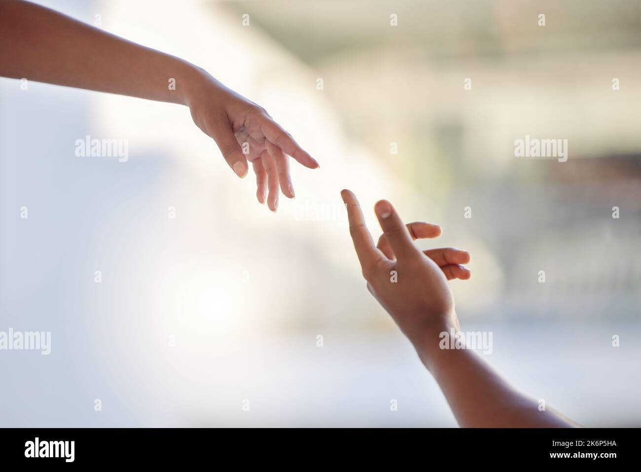 Two fingers touching hi-res stock photography and images - Alamy